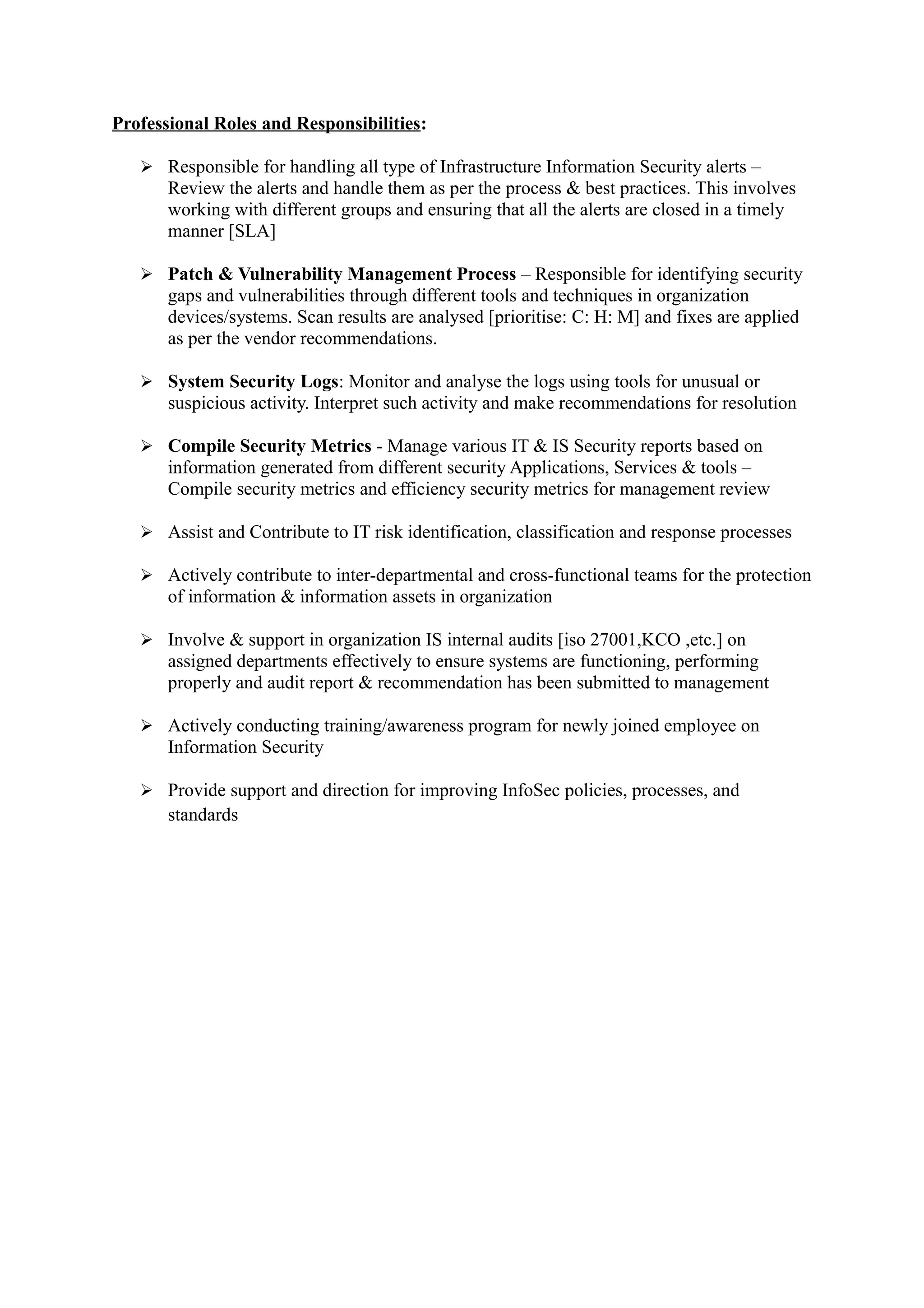 Professional Roles and Responsibilities | PDF