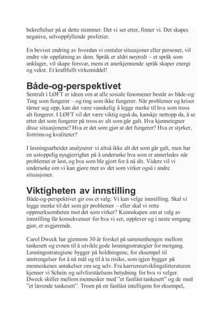 LØFT-artikkel Veilederforum AB | PDF
