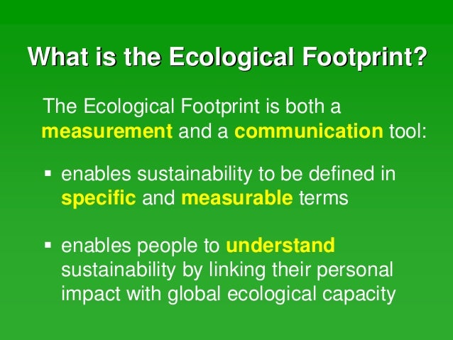 Ecological Footprint Presentation