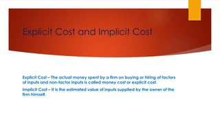 CONCEPT OF COST | PPTX