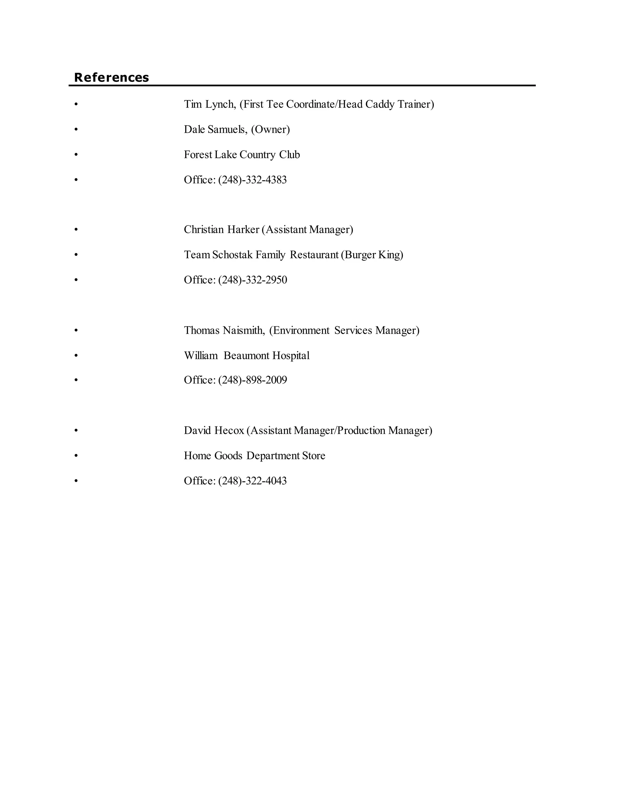 KINE 366 resume rough draft | PDF