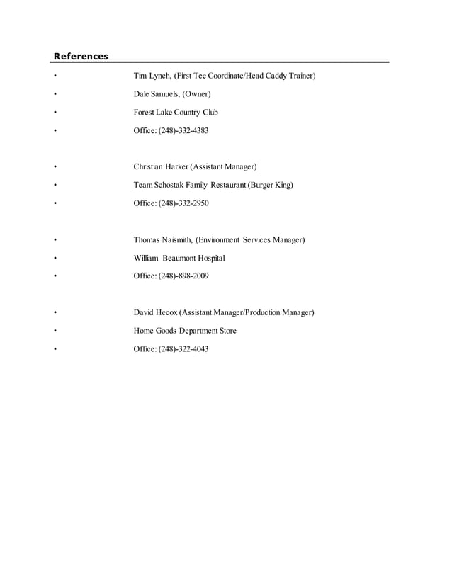 KINE 366 resume rough draft | PDF