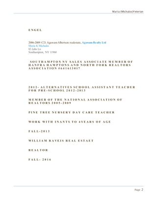 Maria resume 2016 | PDF