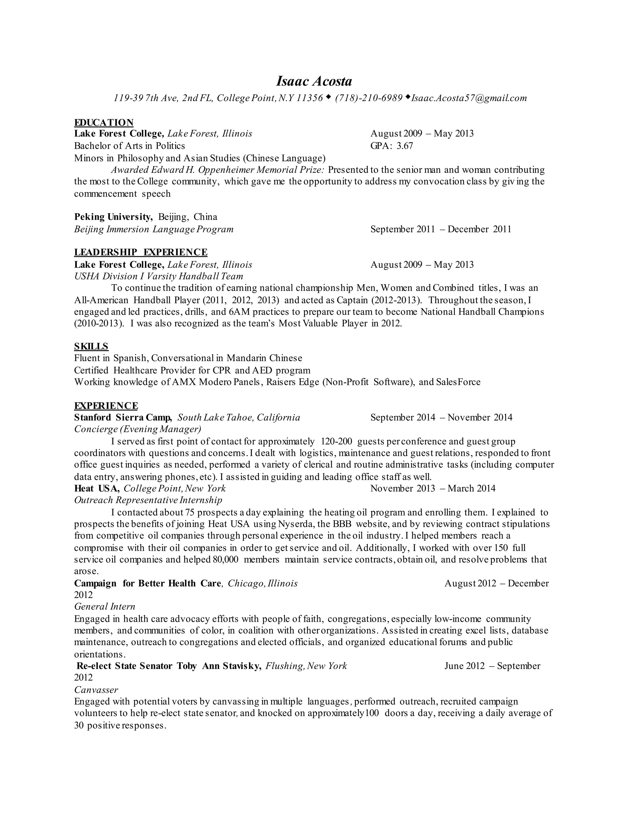 Isaac Acosta Resume | DOCX