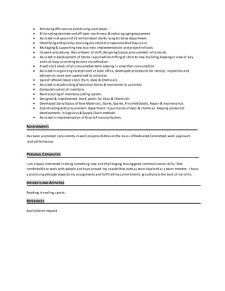 Asif Nazir CV | DOCX