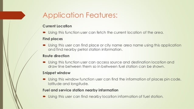 Fuel and Service Station Finder