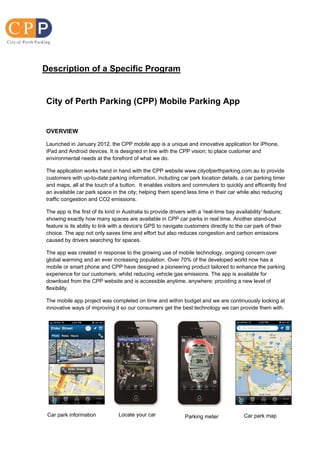 IPI Parking Organisation of the Year Award Submission CPP | PDF