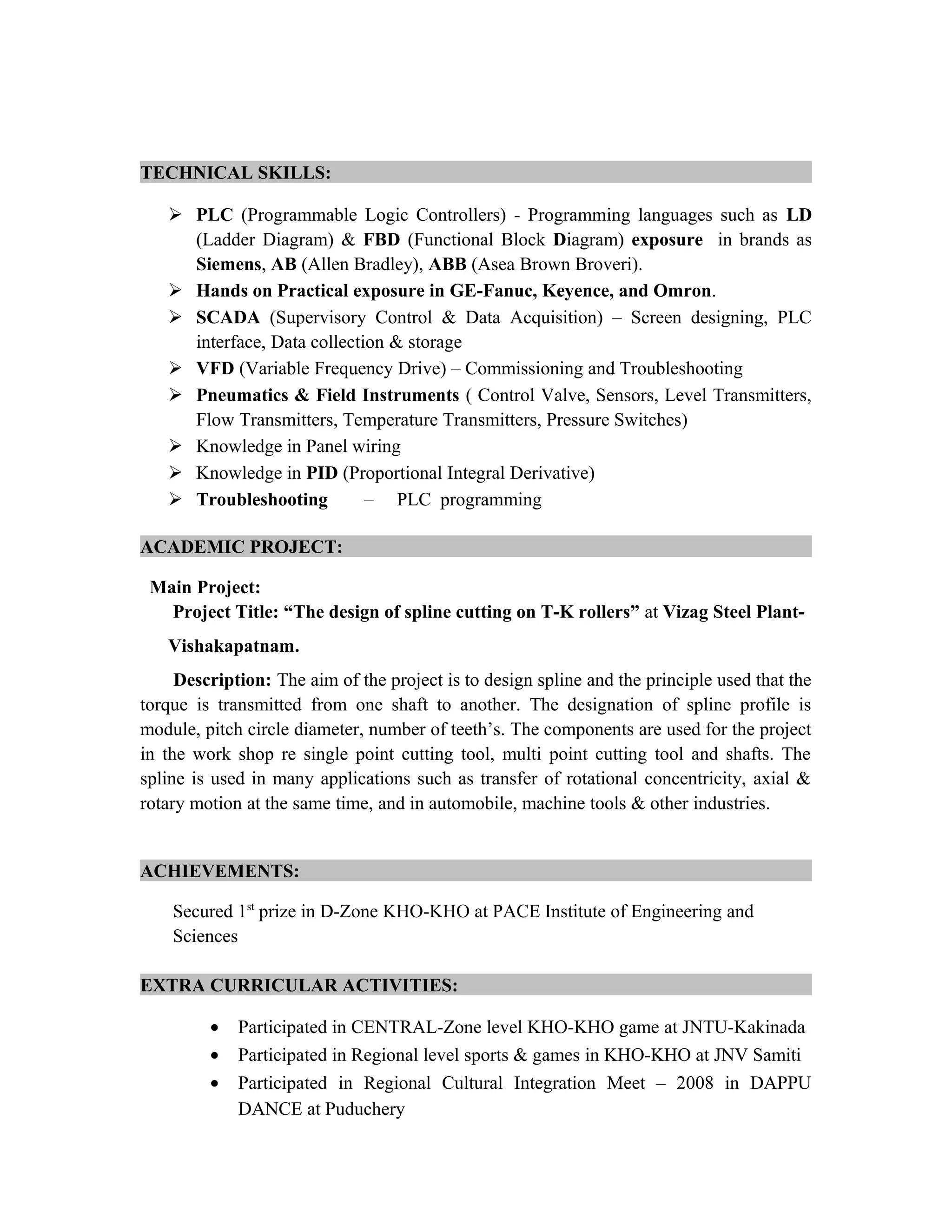 Ravi Resume B.Tech Mech | DOC