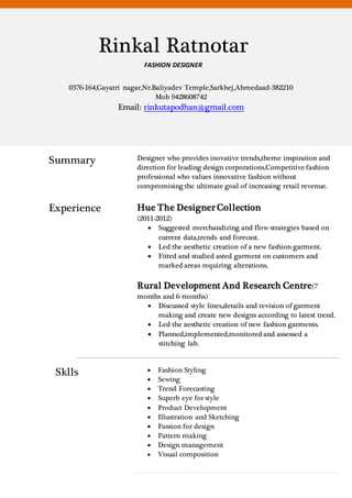 rinkal resume 1 | DOCX