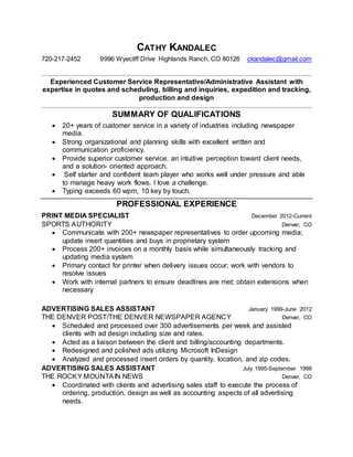 Cathy Kandalec- resume | PDF