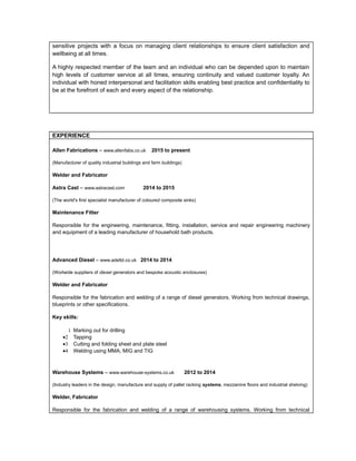 LinkedIn Profile template | DOC