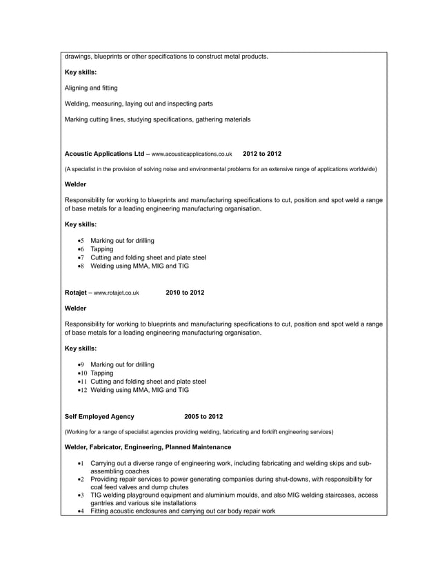LinkedIn Profile template | DOC