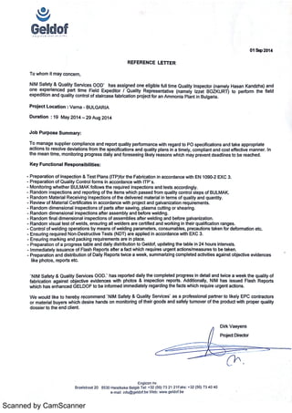 Staircase Reference Letter | PDF