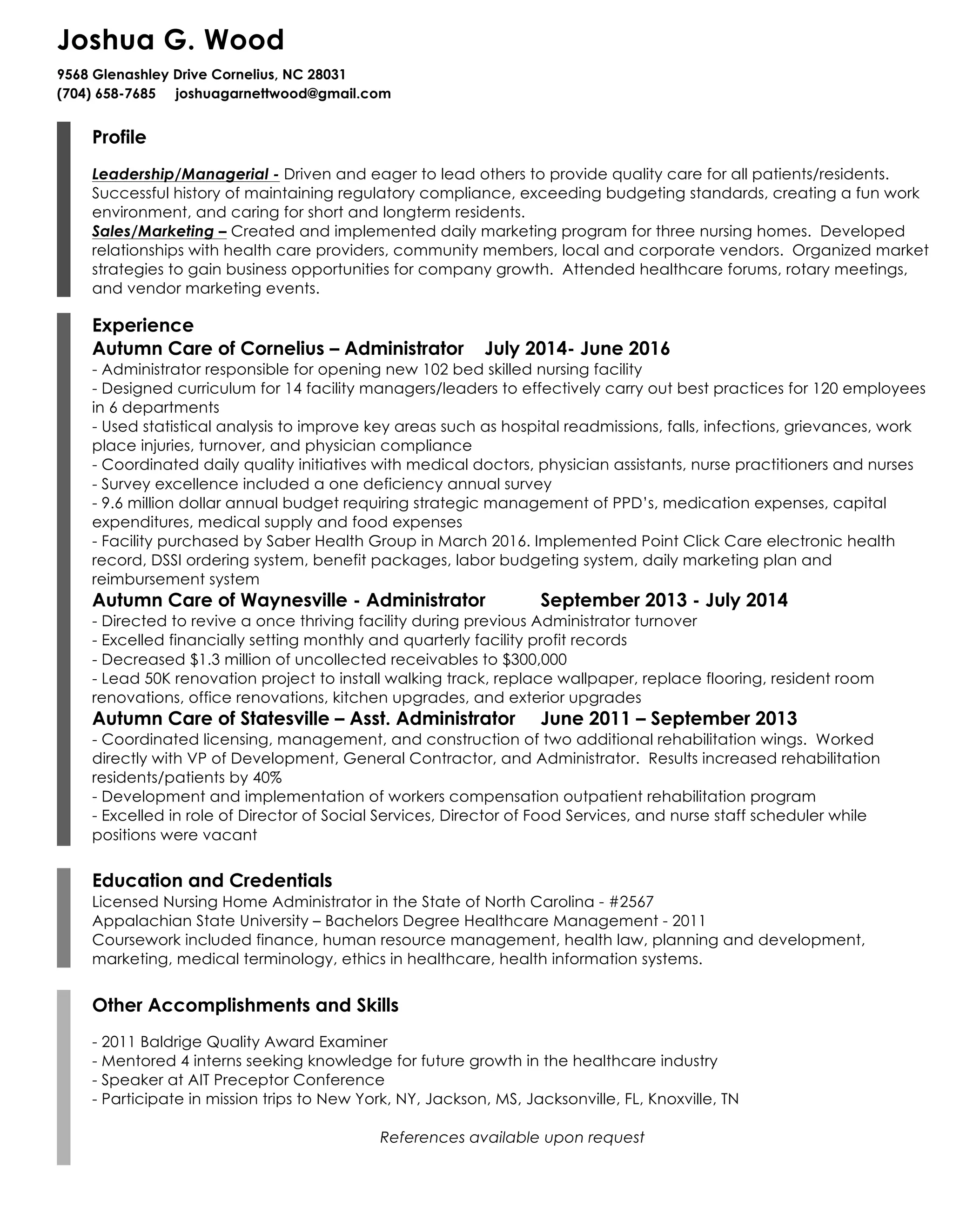 Joshua - Resume | PDF