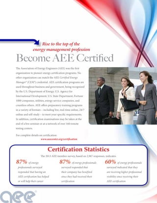 AEE CEM Certification Brochure | PDF