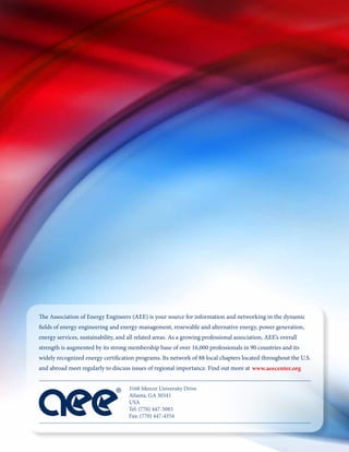 AEE CEM Certification Brochure | PDF