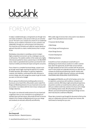 BlackInk Company Profile | PDF