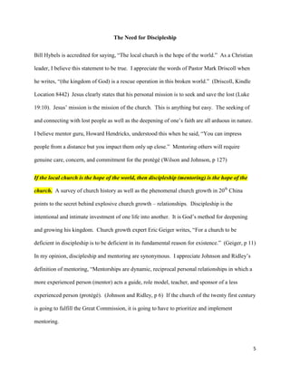 Mentoring in the Modern Church | PDF