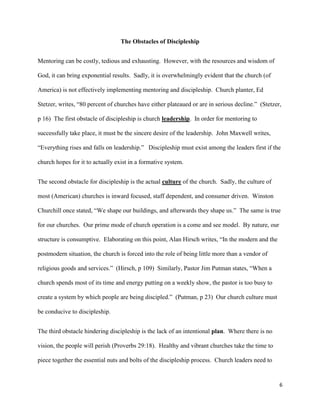 Mentoring in the Modern Church | PDF