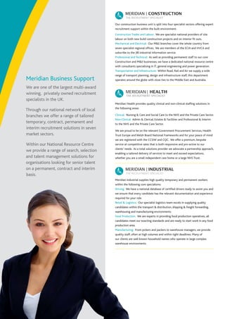 Meridian Business Support E-Brochure | PDF