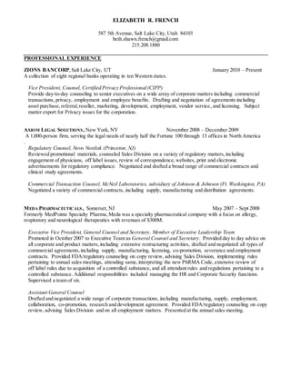 French_Beth Resume 2014 | PDF