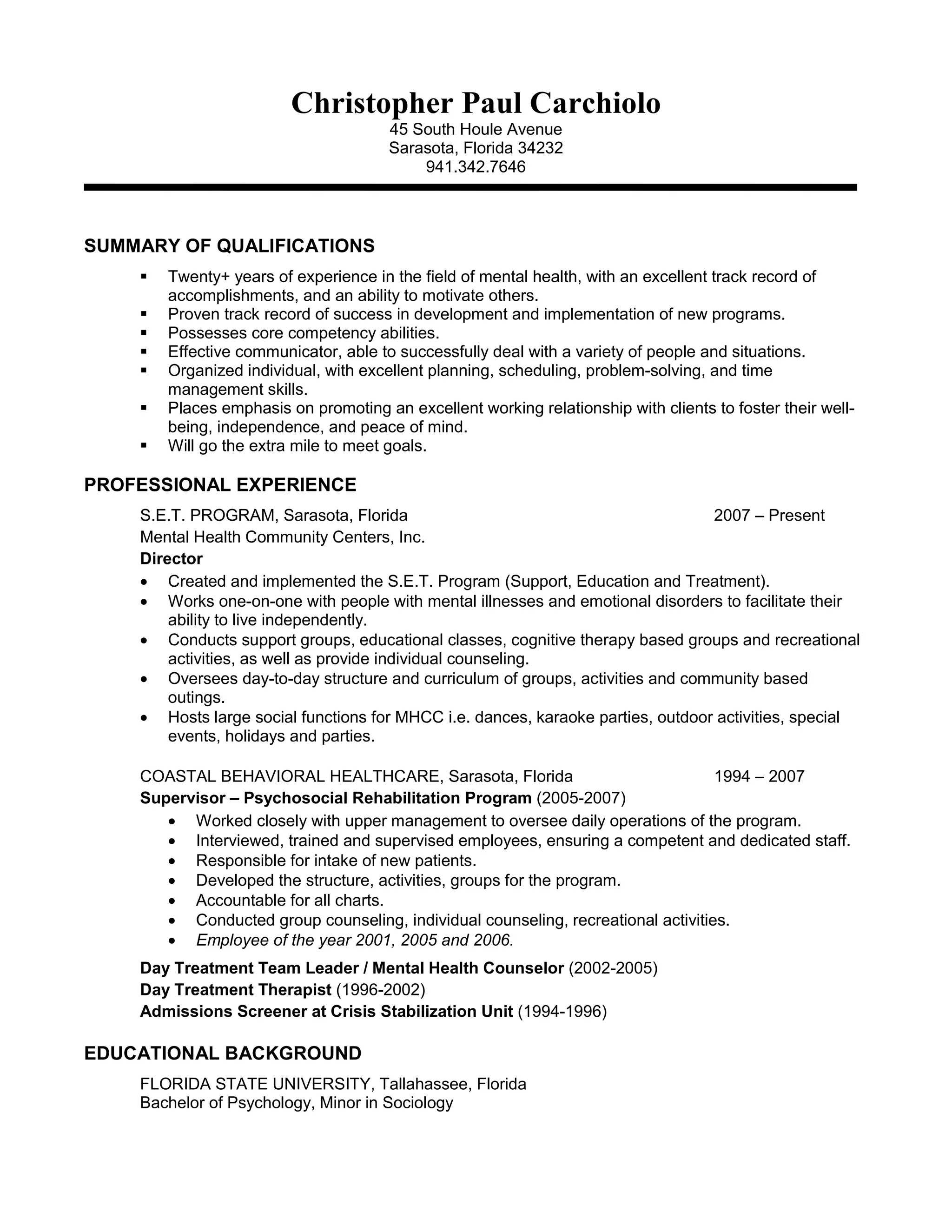 Resume | PDF
