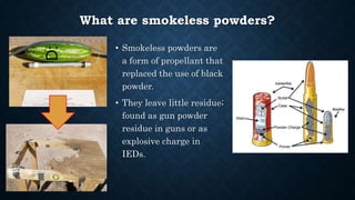 GC-MS & Smokeless Powders --- Summer Internship ME's office 2016 | PPTX ...