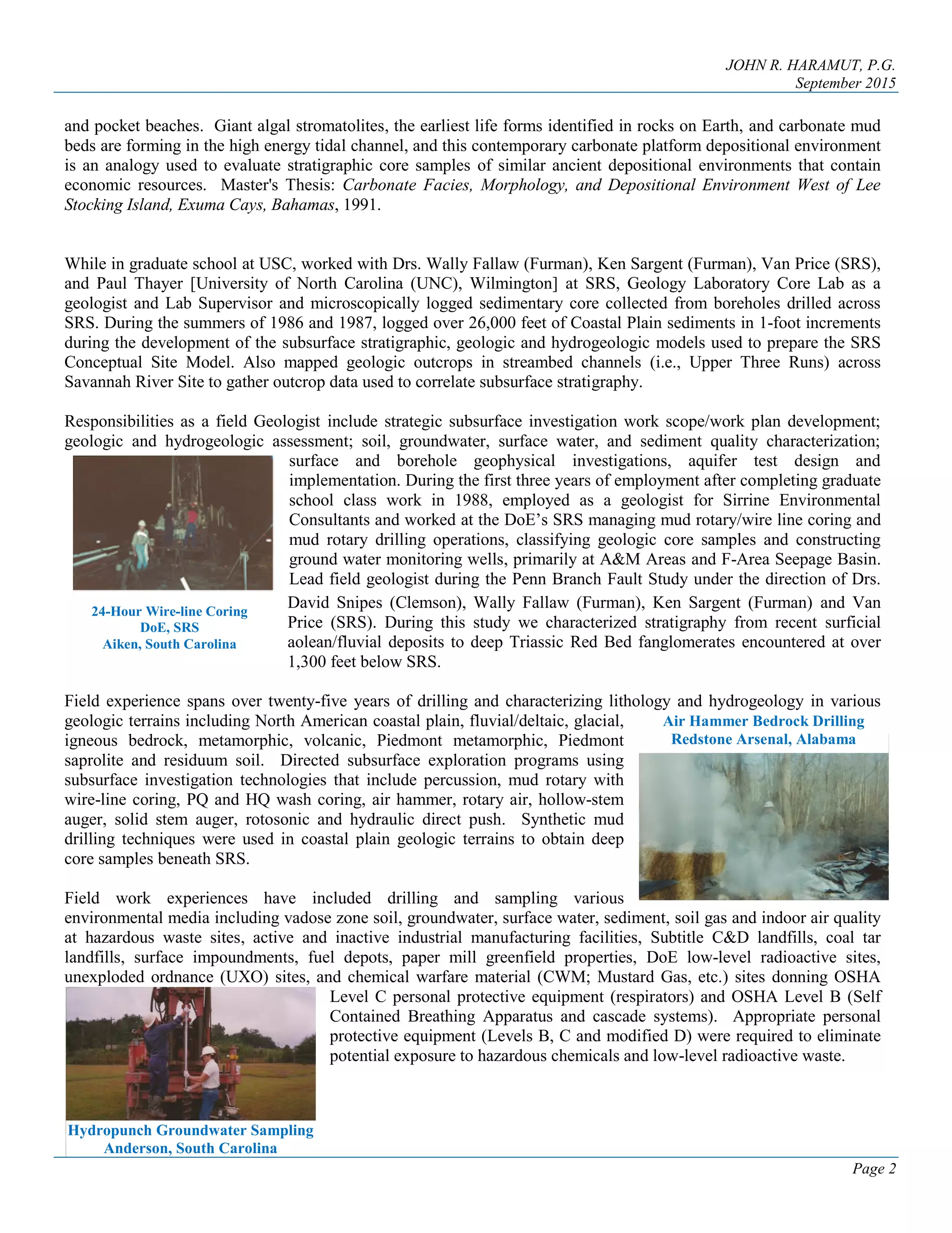 Haramut 2015 CV Summary (Rev00) | PDF