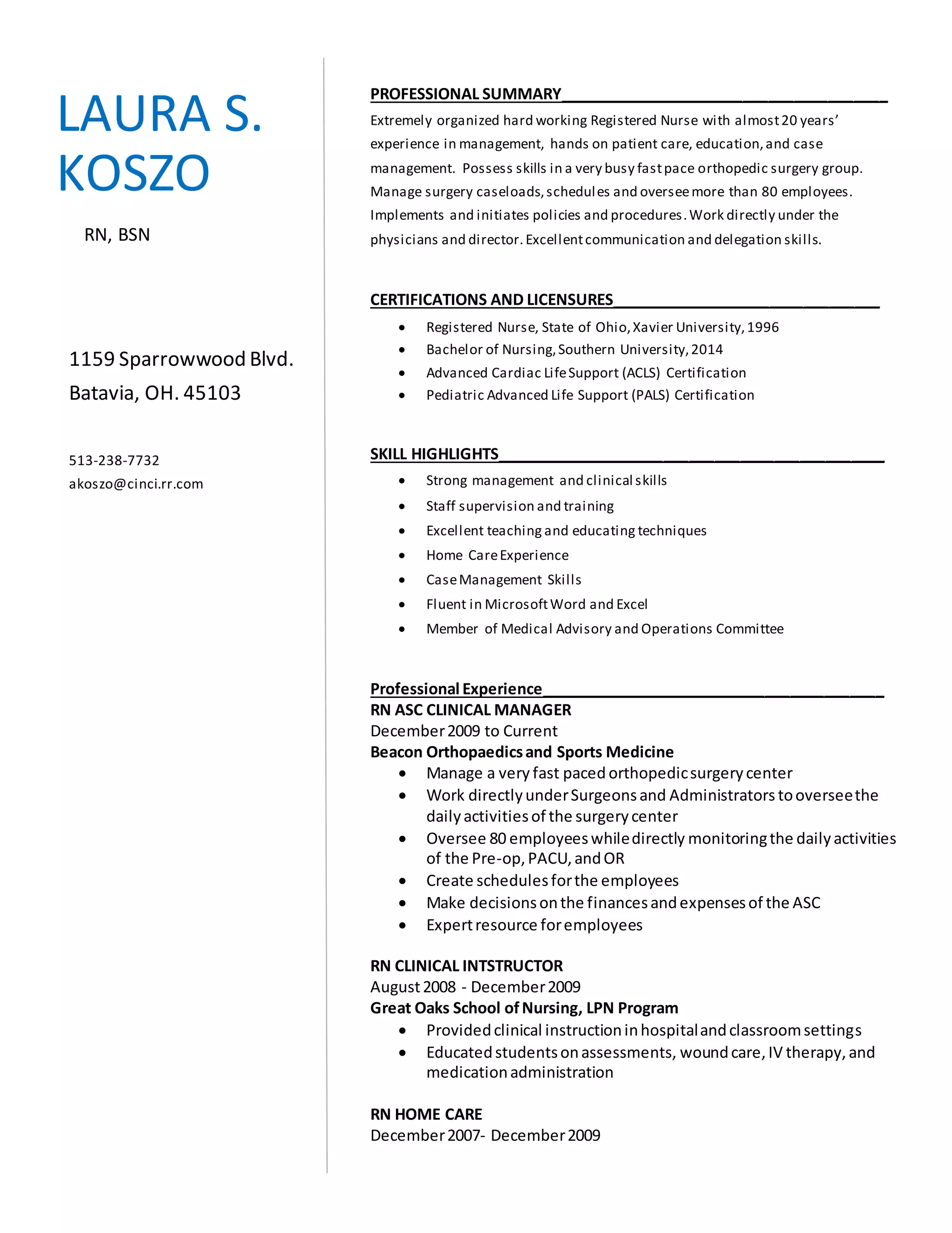 Laura Resume 2015 | DOCX