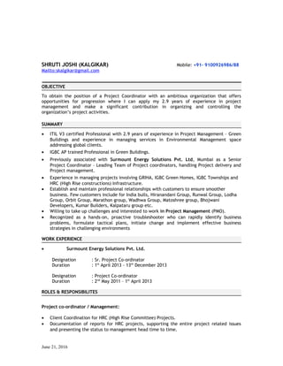Shruti Joshi_Resume | DOC