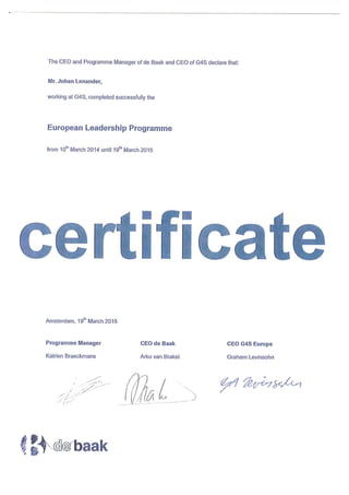 European Leadership Programme | PDF