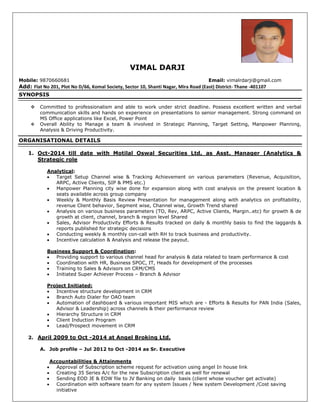 Mobile: 9870660681 Email: vimalrdarji@gmail.com