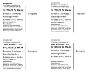 Spectres of Marx postcard | PPT