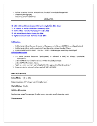 upasna resume 2 | PDF