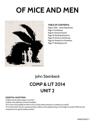 Of Mice And Men Book Cover Ideas