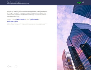 Sage X3 Implementation Guide | PDF