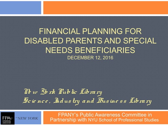 SIBL Presentation Planning for the Disabled | PPT