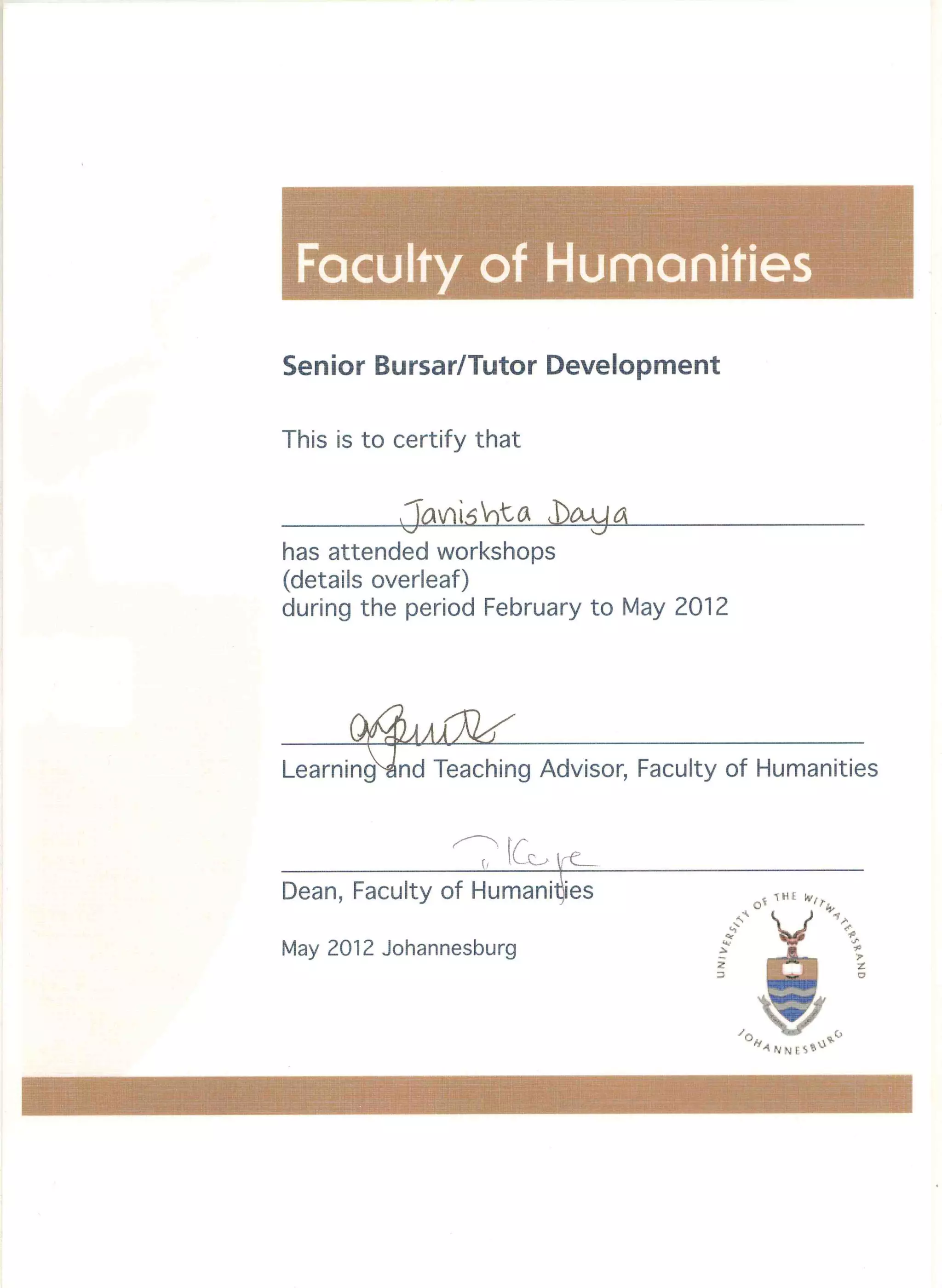 Tutor Development Certificate | PDF