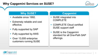COMPLETE Cloud – Capgemini’s Business Platform – Powered by AWS/SUSE | PPTX