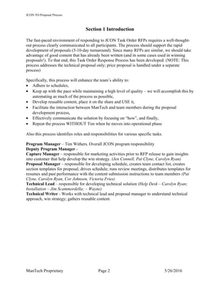 JCON TO Proposal Development Process-DRAFT | PDF