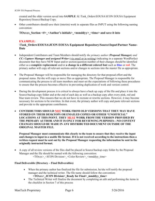 JCON TO Proposal Development Process-DRAFT | PDF