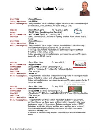 Sameh Hassan Aly Detailed CV2 | PDF