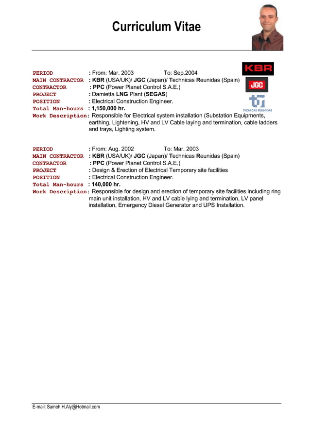 Sameh Hassan Aly Detailed CV2 | PDF