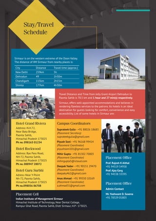 IIM Sirmaur Brochure | PDF