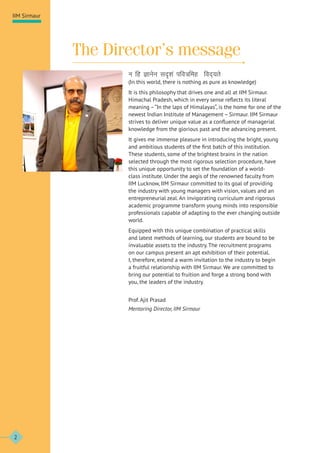 IIM Sirmaur Brochure | PDF