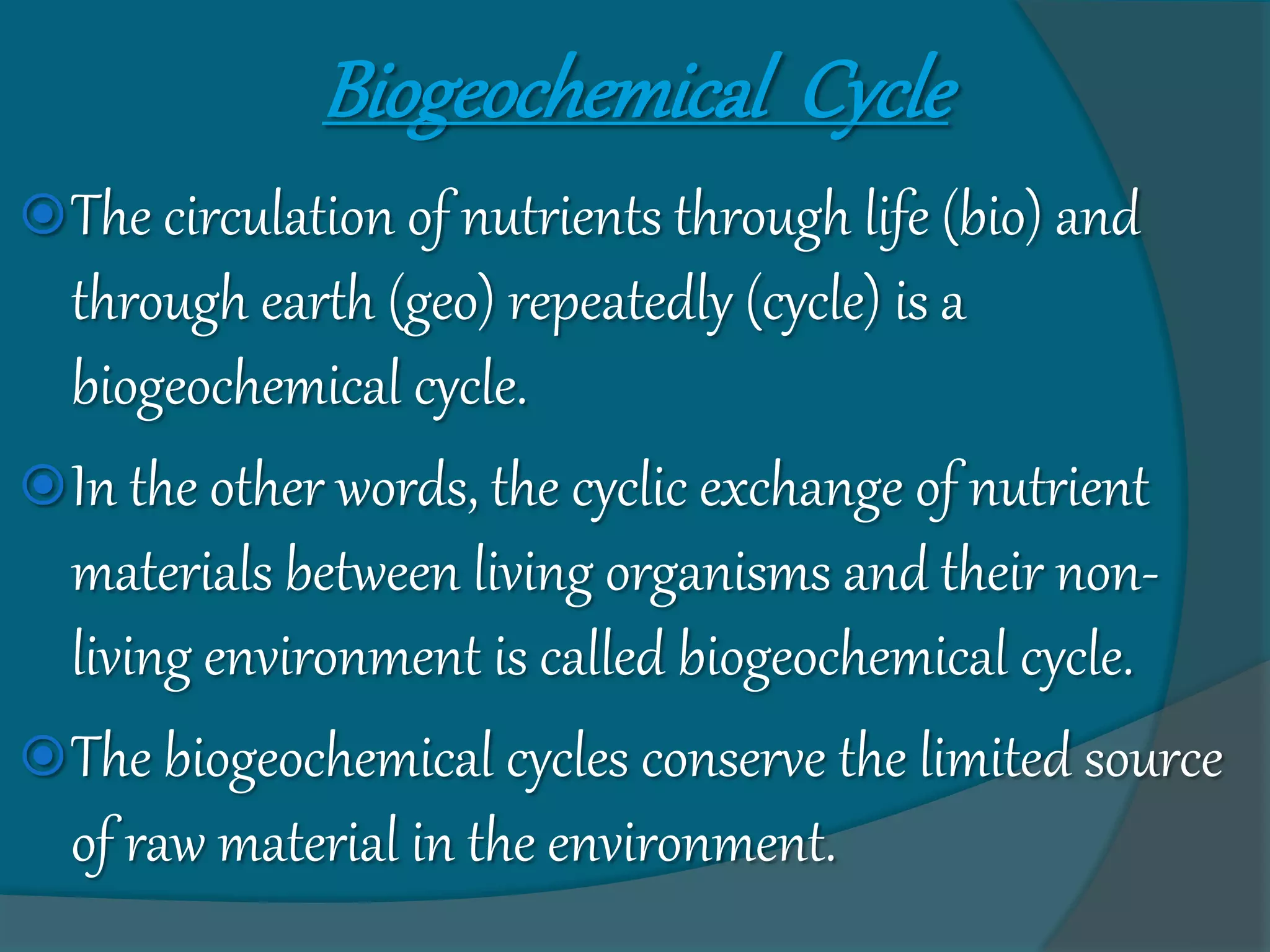 bio geochemical cycles ..environmental studies | PPTX