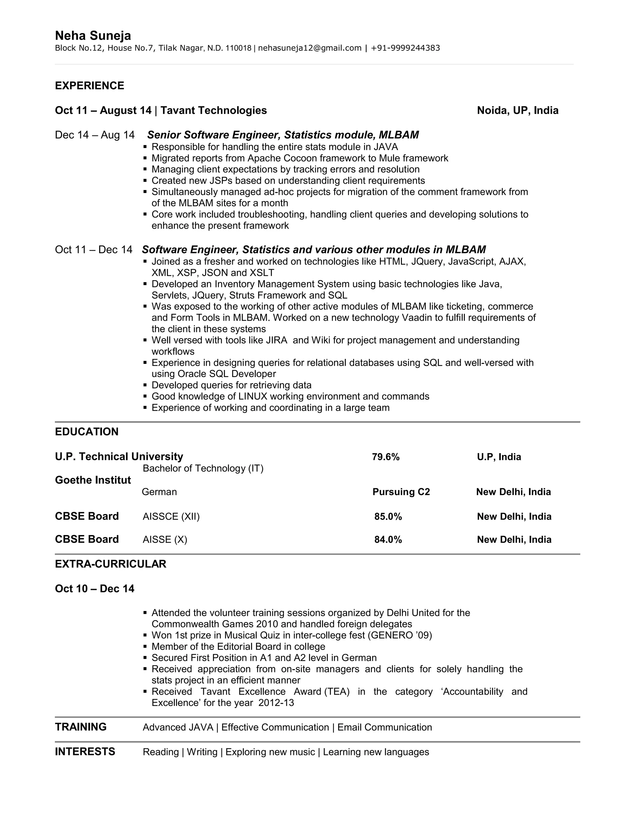 Neha_Suneja_CV | PDF