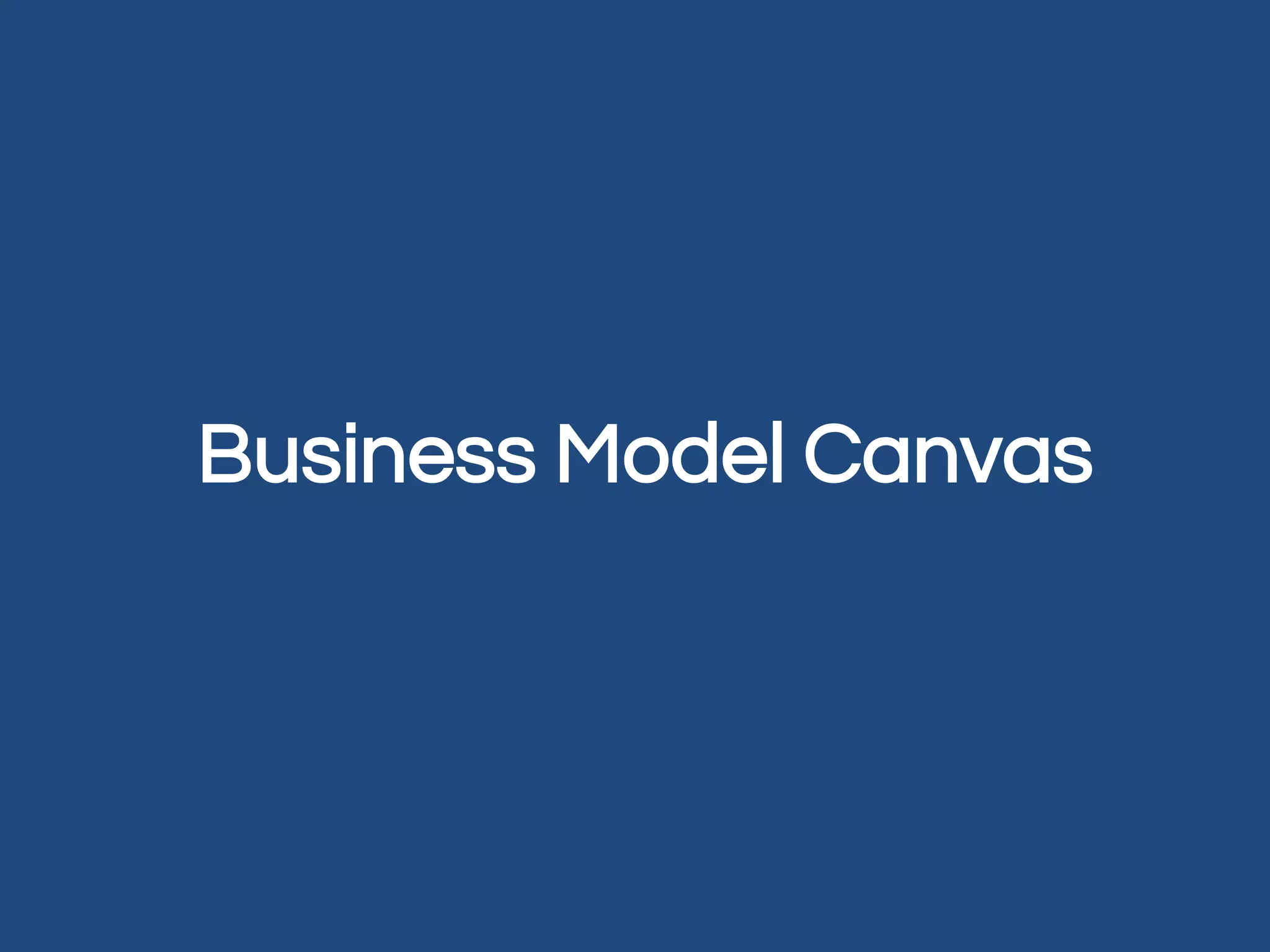 Business model canvas | PPTX