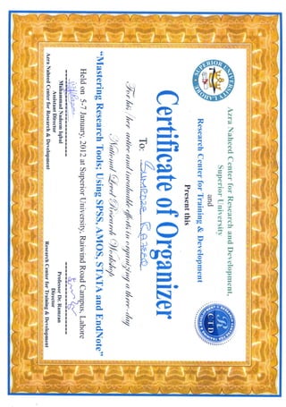 Certificate of Organizer | PDF