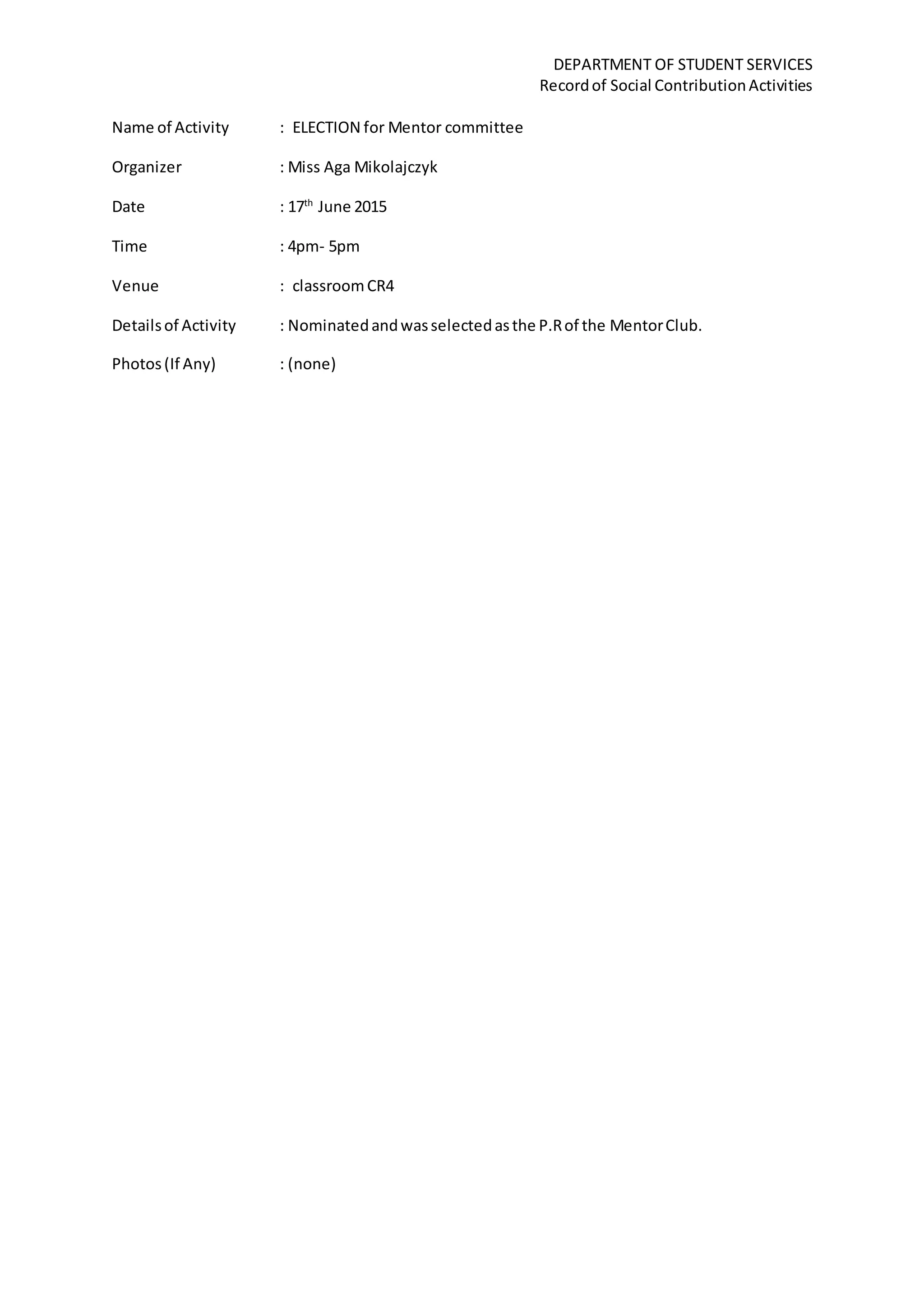 Mieerha Social Contribution Activities Report | PDF